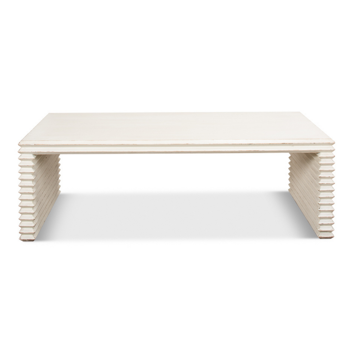 Stacked Cocktail Table - Antique White – Gorgeous Living