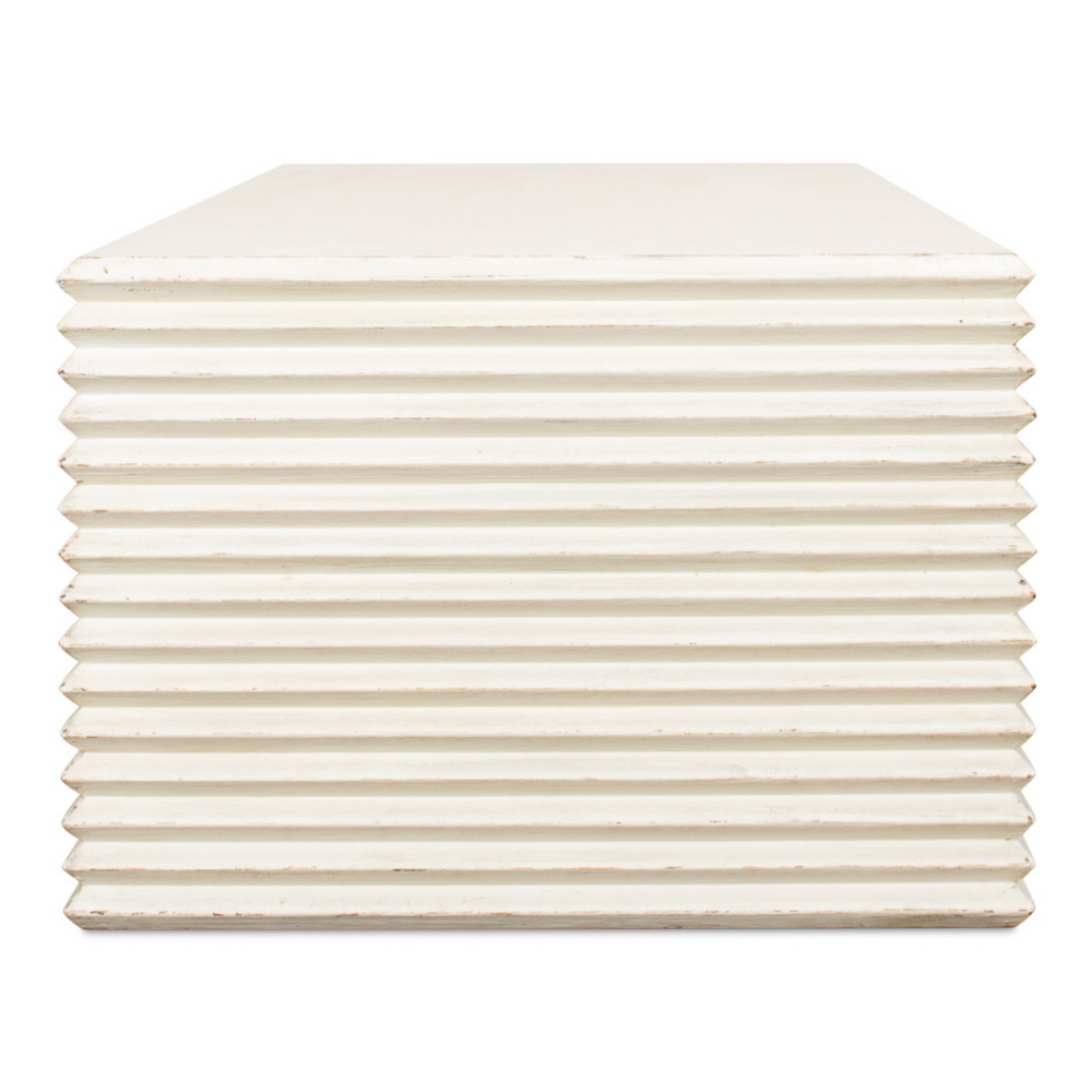 Stacked Cocktail Table - Antique White – Gorgeous Living
