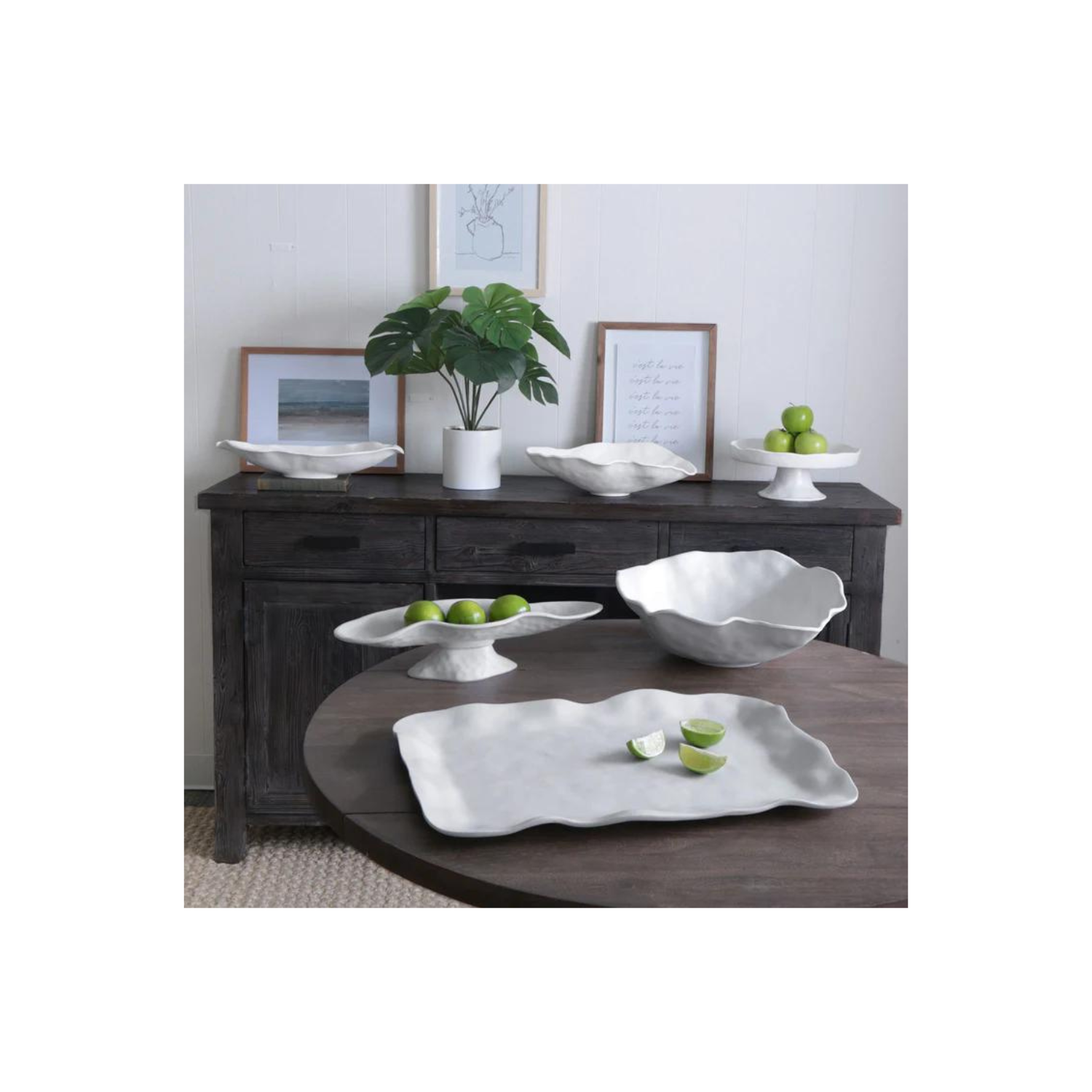 VIDA Nube Extra Large Rectangular Tray (White)